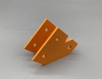 China Lightweight And Durable Solar Panel Aluminium Profile Black Orange Customized Length for sale