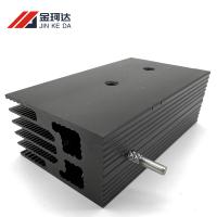 China Bonded fin aluminum heatsink with high thermal conductivity base, suitable for inverters, charging piles and automotive electronics for sale