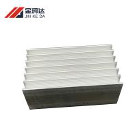 China Large industrial aluminum heatsink with thick base & tall fins for converters and energy storage modules, support drilling, tapping and secondary precision processing for sale