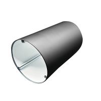 China 6063 LED aluminum profile with integrated heatsink, anodized surface, customizable size, match LED strip for cabinet, ceiling indoor lighting for sale