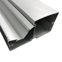 China Custom extruded LED aluminum profile, multiple widths with PC diffuser for mall and villa lighting engineering orders for sale
