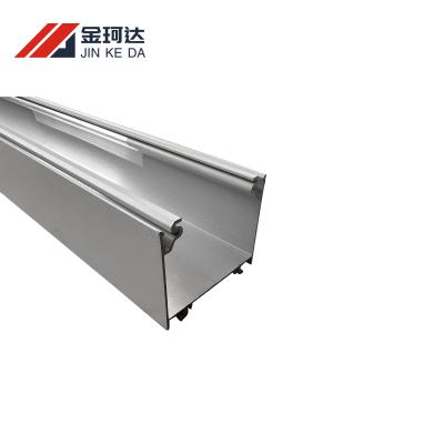 China U-type LED aluminum extrusion profile, easy installation accessories, silver anodized for home indoor long strip lamp for sale