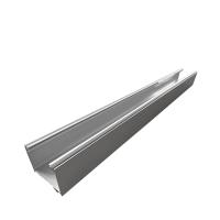 China U-type LED aluminum extrusion profile, easy installation accessories, silver anodized for home indoor long strip lamp for sale