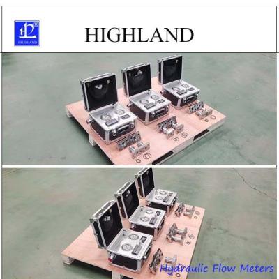 China HIGHLAND MYHT-1-5 Data Display Hydraulic Flow Meter 420 Bar 500L/min for sale
