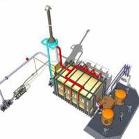 China 10 TPD Recuperative Furnace for High-Temperature Flint Glass with Energy Saving Technology and Compact Design for sale