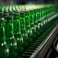China Green Wine Bottle Glass Bottle Production Line Machine for 1ml-25000ml Capacity Containers for sale