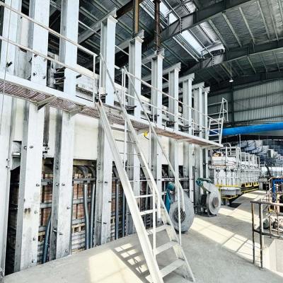 China 100 Tpd End Fired Natural Gas Glass Melting Furnace Refractory Material for sale