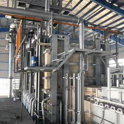 China 10 TPD Small Recuperative Glass Melting Furnace with Steel Recuperator for Industrial Production for sale