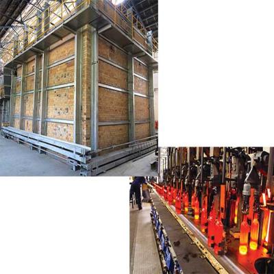 China 100 TPD Container Glass Production Line with 1ml-25000ml Capacity and Multiple Heating Options for sale