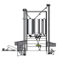 China Customizable Glass Batch Plant with Dosing Weighing and Mixing Functions 24h 365d for sale