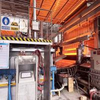 China 200 Tpd Pattern Glass Production Machine Two Roller Calender 3000mm Board Width for sale