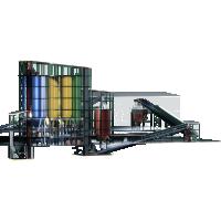 China 200tpd  Glass Batch Plant With 380V Batching System PLC-based for sale