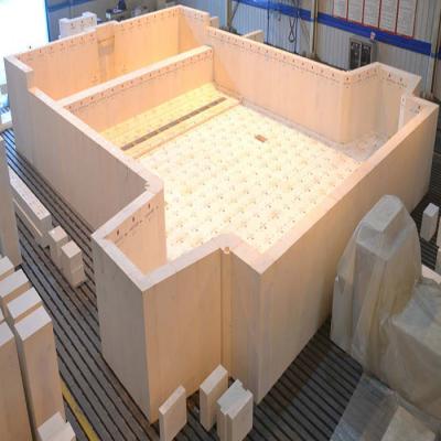 China 100TPD Glass Melting End Fired Furnace with Refractory Structure for Natural Gas for sale