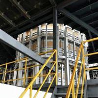 China Electric Borosilicate Glass Melting Furnace with 80-85% Thermal Efficiency and Advanced PLC Control System for sale