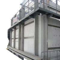 China 100TPD End-Fired Glass Melting Furnace with Regenerator System for Natural Gas Container Glass Production for sale
