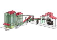 China Mild Steel Silica Sand Automatic 200tpd Glass Batch Plant with In-Line & Tower Configurations for sale