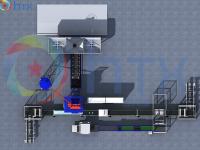 China Fully Automatic Wet Cast Machinery Artificial Road Edge Stone Casting Production Line for sale