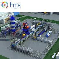 China Automatic Wet Cast Machinery Mixer Vibrating Paver Making Machine for sale