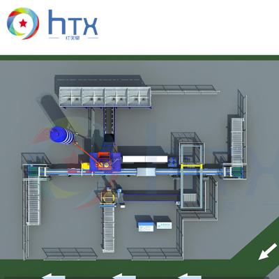 China Precision Floor Tile Making Machine Wet Cast Concrete Stone Veneer Production Line for sale
