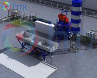 China High Power Wet Cast Machinery Plastic Paver Production Line 7000*1000*1800mm PLC Control for sale