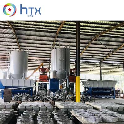 China Automatic Veneer Stone Production Line Blue 7000*1000*1800mm Floor Tile Making Machine for sale