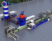 China 7000*1000*1800mm Wet Cast Machinery Veneer Stone Production Line 1000 - 1500m2 for sale