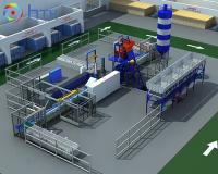 China 1000 -1500m2 Production Capacity Veneer Stone Production Line 220V Wet Cast Machinery for sale
