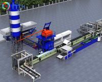 China Automatic Concrete Retaining Block Dosing Machine Artificial Stone Production Line for sale