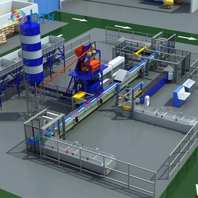 China Stacked Stone Concrete Sleepers Machine Artificial Stone Production Line Wet Cast Machinery for sale