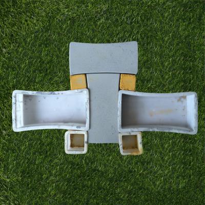 China X Shape Rock Interlocking Plastic Paving Brick Moulds For Pavement for sale