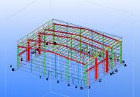 China Custom Q235B Galvanized Prefabricated Steel Structure For Warehouse Workshop Hall for sale