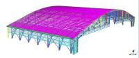 China Custom Q235B Galvanized Prefabricated Steel Structure For Warehouse Workshop Hall for sale
