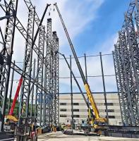 China Portal Frame Specs Metal Structure Building Powder Coated Steel Surface for sale