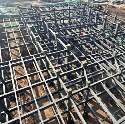 China Portal Frame Specs Metal Structure Building Powder Coated Steel Surface for sale