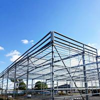 China Prefab Steel Structure Construction Vegetable Workshop Steel Structure Office Villa Building for sale