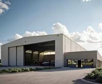 China Large Space Steel Structure Construction Garage Storage Prefabricated Steel Building for sale