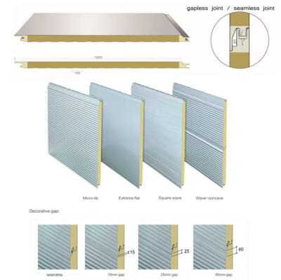 China Environmentally Friendly Sandwich Panel For Roof And Wall Cladding Construction for sale