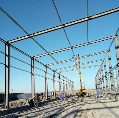 China Modern Prefabricated Steel Frame Building For Industrial Warehouse Use for sale