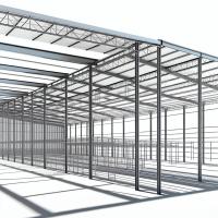 China Large Span Modern Steel Frame Building with 50 Years Using Life and Portal Frame Structure for Industrial Workshop for sale