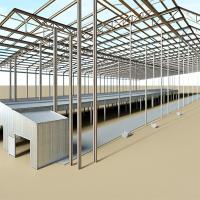 China Large Span Modern Steel Frame Building with 50 Years Using Life and Portal Frame Structure for Industrial Workshop for sale
