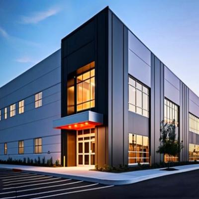 China Modern Prefabricated Steel Structure Building For Industrial Warehouses Office House Use for sale