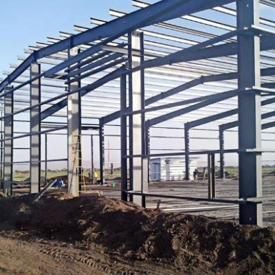 China Q355B Q235B Prefabricated Steel Frame Building Warehouse Workshop Long Lasting for sale