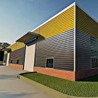 China Industrial Modular Steel Frame Construction Factories Offices Halls Workshops Warehouses for sale