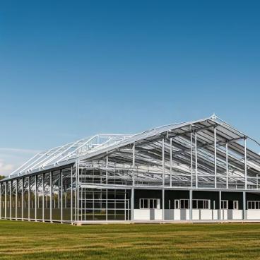 China Portal Frame Easy Build Steel Frame Building Structure Modern Industrial Factory Warehouse for sale