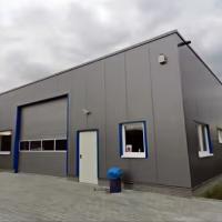 China Large Space Steel Structure Construction Garage Storage Prefabricated Steel Building for sale