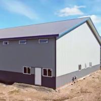China Custom Q235B Galvanized Steel Structure Construction with Portal Frame Design for 30-50 Year Lifespan for sale