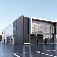 China Portal Frame Prefab Metal Structures Industrial Commercial Fabrication Hall for sale