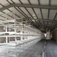 China Prefabricated Steel Poultry House Q355B Beams 20lb Roof Load for sale