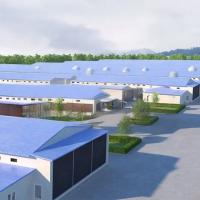 China Easy to Assemble Prefabricated Poultry House for Poultry Farming with Q355B Beams and 20lb Roof Load for sale