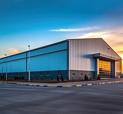 China Warehouse Prefabricated Steel Frame With Portal Frame For Industrial Storage for sale